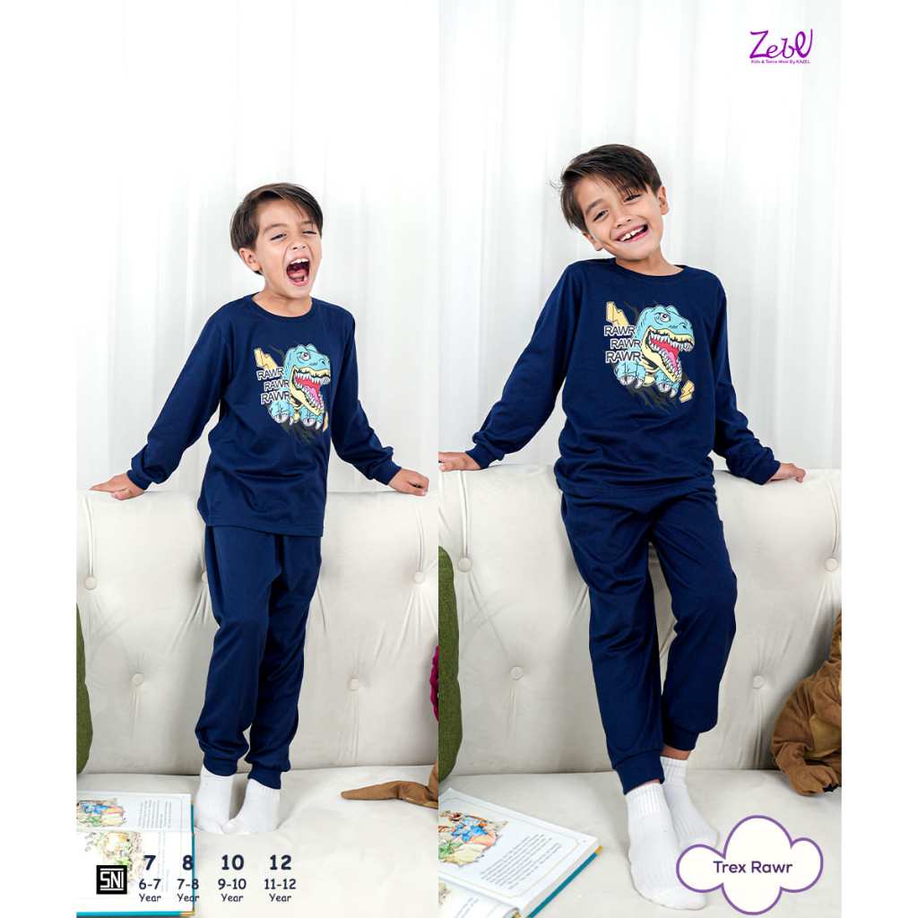 Jual Kazel Zebe Setelan Panjang Anak Unisex (1Stel) 6-11Tahun | Shopee Indonesia
