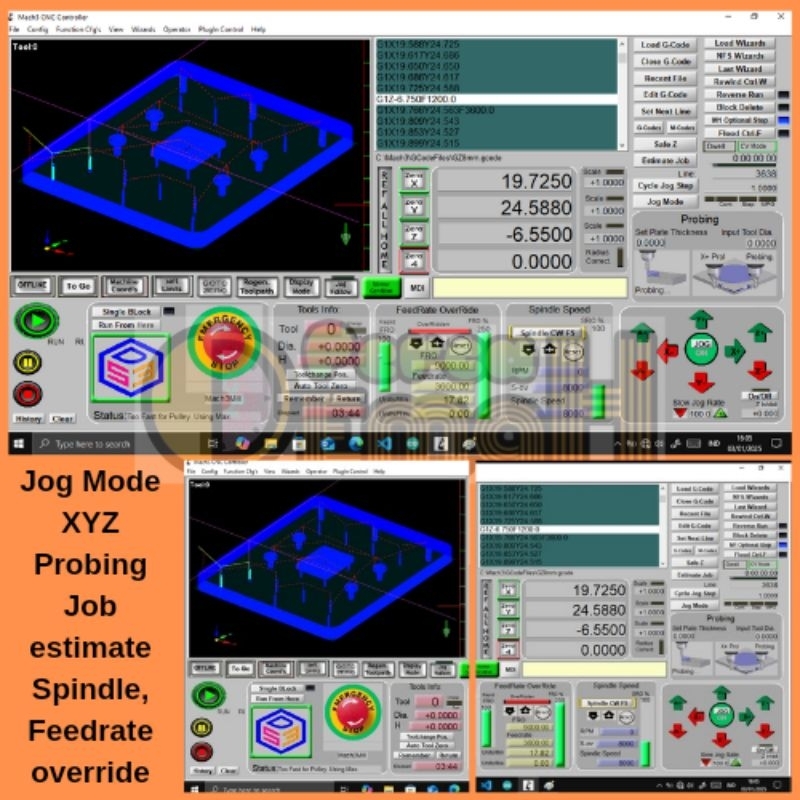 Jual Mach3 UI Screenset Custom For Mach3 Mill Controller | Shopee Indonesia