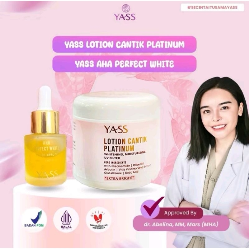 Jual Paket Bundling Yass Hb + Aha ( Isi Yass Lotion 230gr + Yass Aha ...