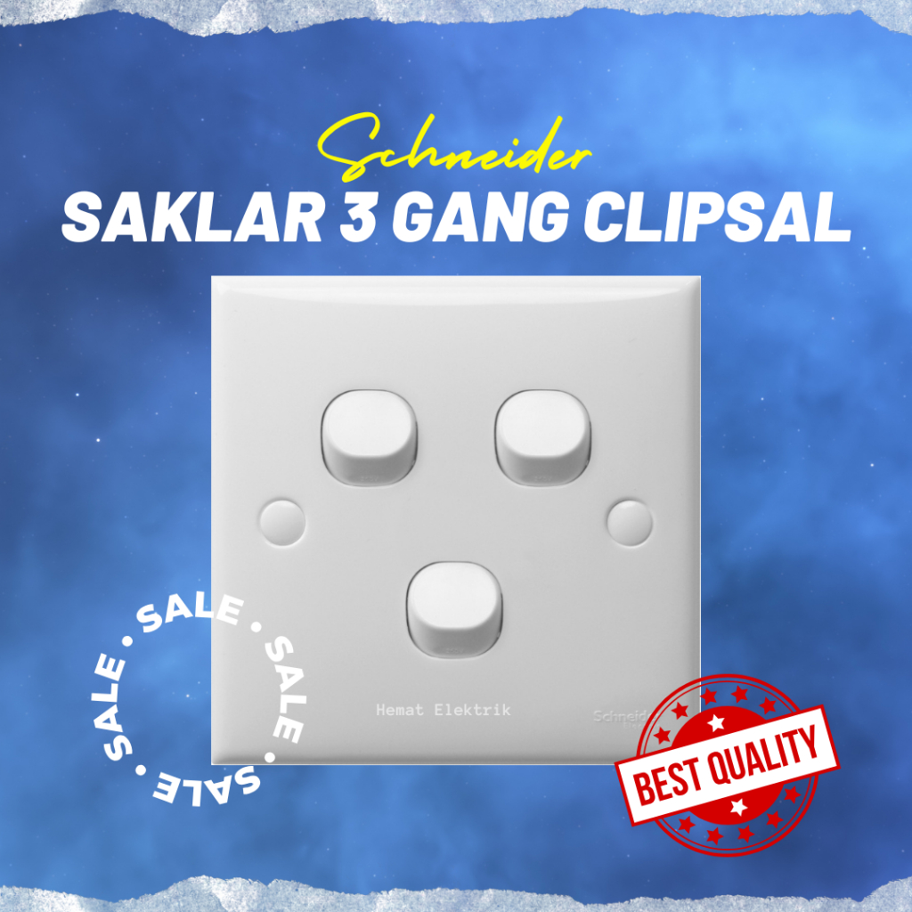 Jual Schneider Saklar Triple Clipsal 3 Gang Mata Classic Sakelar 3G 1 ...