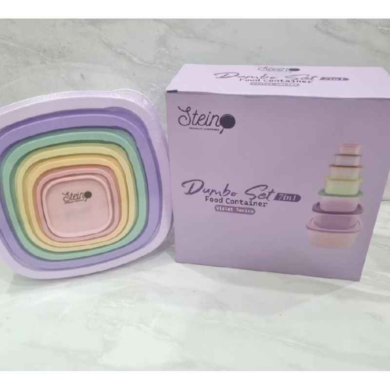 Jual Toples Plastik Set Steincookware Dumbo Food Container Stack isi 7 ...