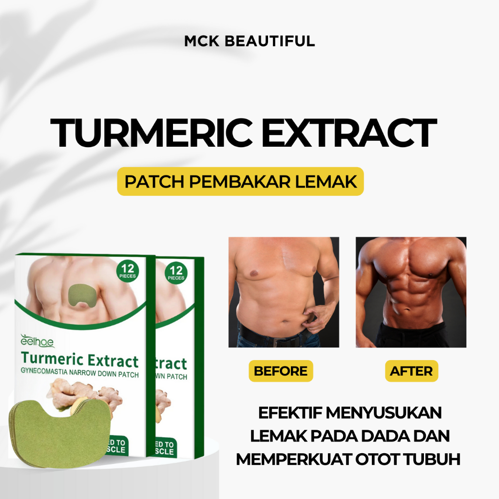 Jual EELHOE Turmeric Extract Gynecomastia Narrow Down Patch Man Breast ...