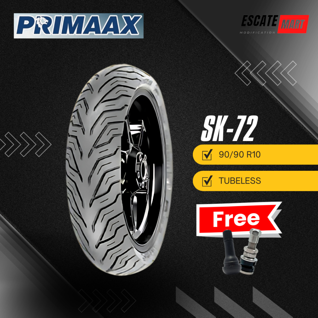 Jual Primaax SK72 The Crow 90/90-10 Tubeless Ban Sepeda Listrik - Ban ...