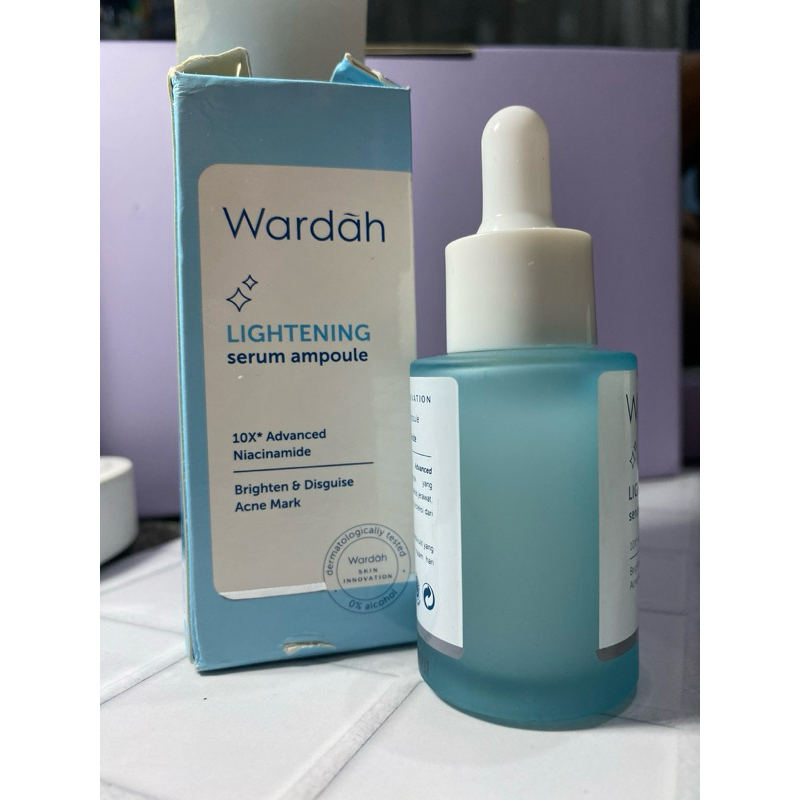 Jual Wardah Lightening Serum Ampoule preloved 30ml | Shopee Indonesia