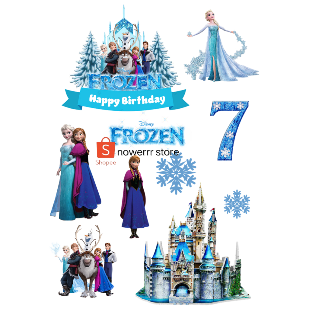 Jual TOPPER FROZEN FREE NAMA dan UMUR MURAH/ FROZEN ELSA | Shopee Indonesia