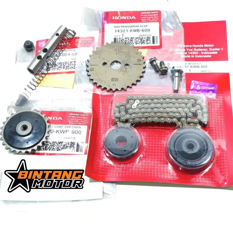 Jual PAKET RANTAI KETENG SET KWB GIGI SENTRIK SULING TENSIONER GIR GEAR POMPA OLI REVO ABSOLUTE ...