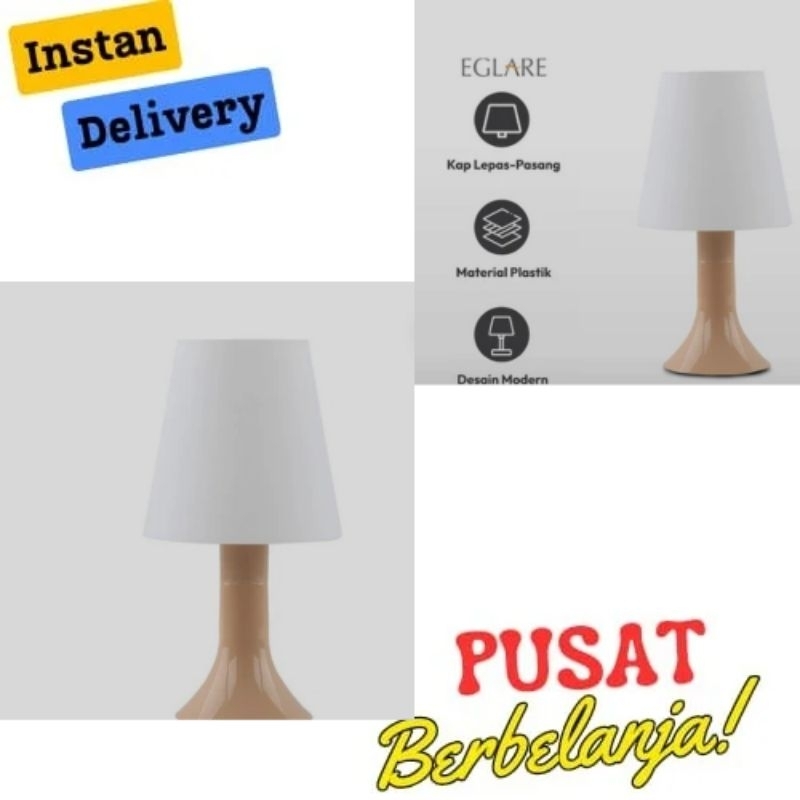 Jual Lampu Meja Mini - Khaki | Shopee Indonesia