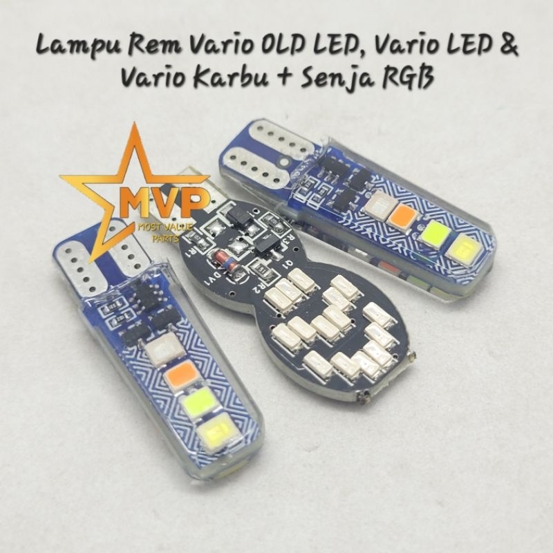 Jual Lampu Rem Vario + Lampu Kota Vario Old LED Vario KZR Bohlam Vario ...