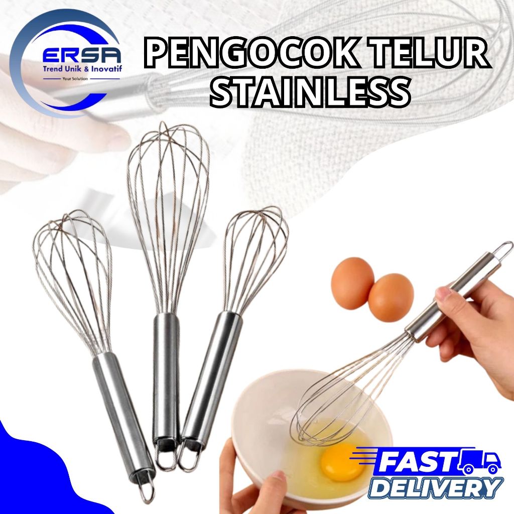 Jual KOCOKAN TELUR / PENGADUK ADONAN / PENGOCOK TELUR STAINLESS ...