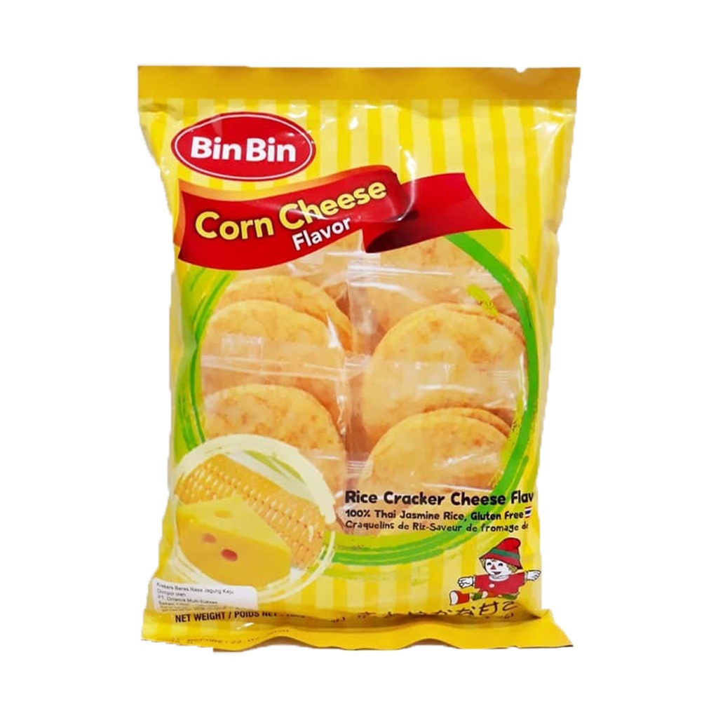 Jual Bin Bin Rice Cracker Corn Cheese Flavor / Snack Beras Keju Jagung ...