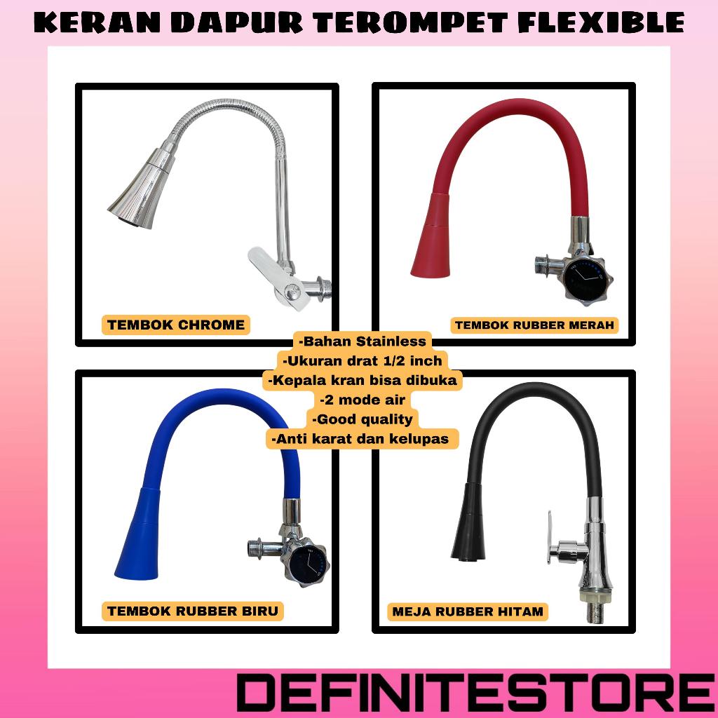 Jual Kran Cuci Piring Kran Dapur Kran Sink Flexible Kepala Terompet ...