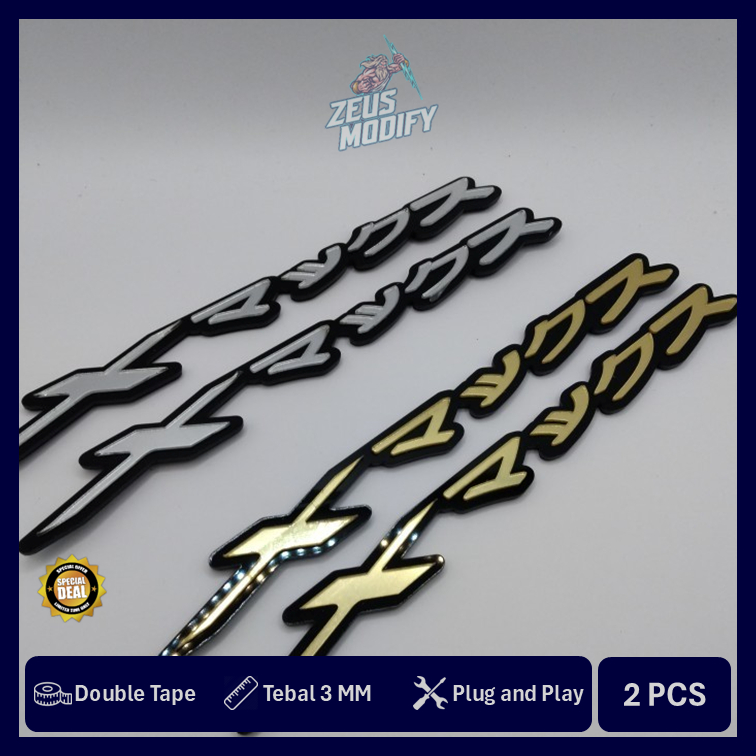 Jual EMBLEM XMAX KANJI JEPANG AKSESORIS YAMAHA KANJI 3D TIMBUL AKRILIK ...
