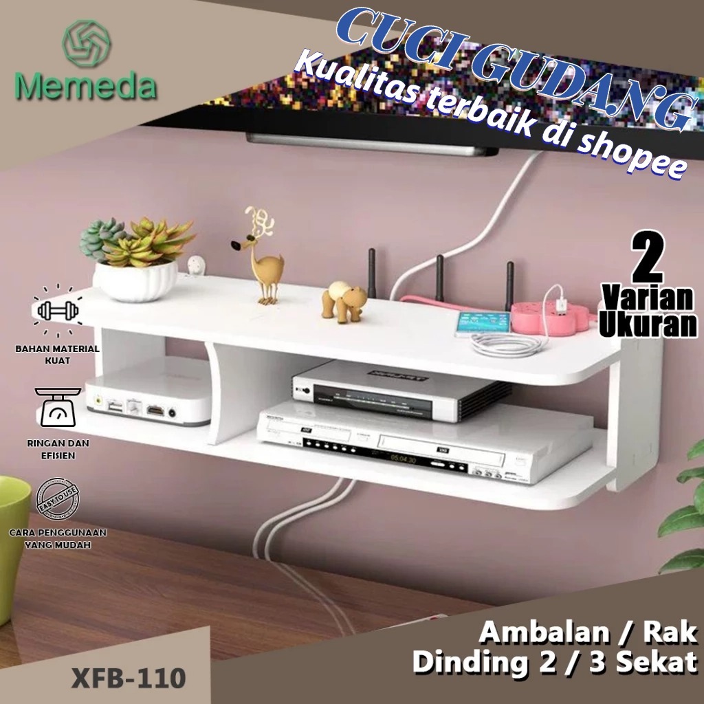 Jual Rak router di dinding ruang tamu TV set-top box kamar tidur rak ...