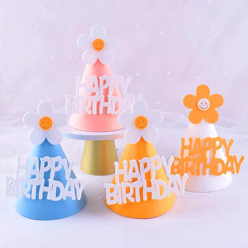 Jual Topi Ulang Tahun Anak Daisy/Topi Happy Birthday Berbagaimacam ...