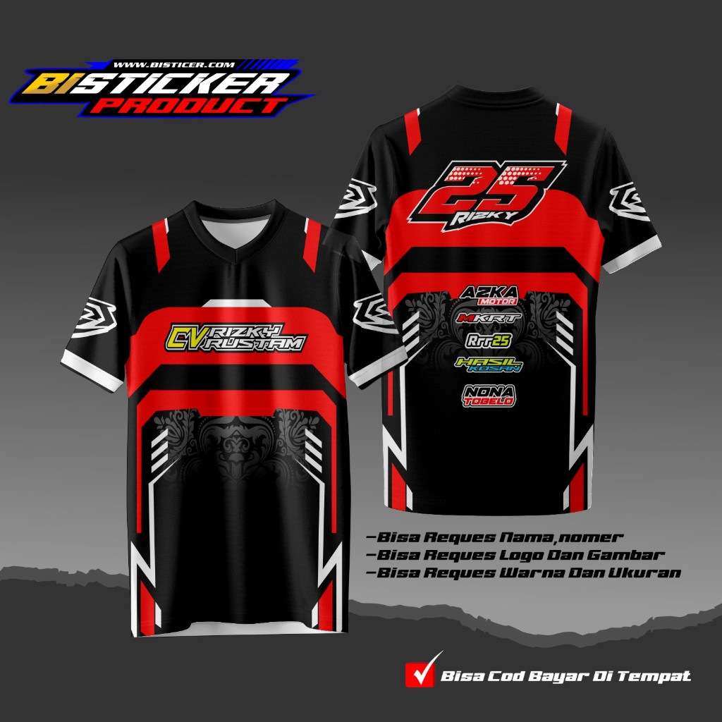 Jual Kaos Baju Jersey Racing Custom Balap Road Race GANTI NAMA NOMER ...