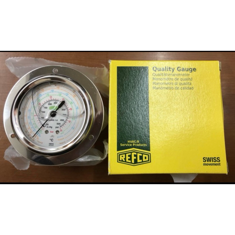 Jual PRESSURE GAUGE REFCO WITH OIL | METERAN REFCO HIGH PRESSURE MR-305-DS | Shopee Indonesia
