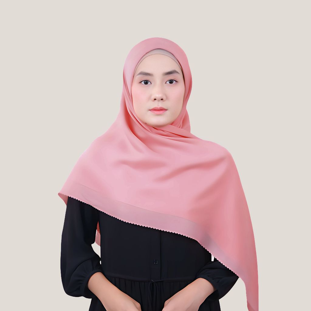 Jual Humaira Shinar Glamour Lacer Cut 110 x 110 CM | Hijab Segiempat ...