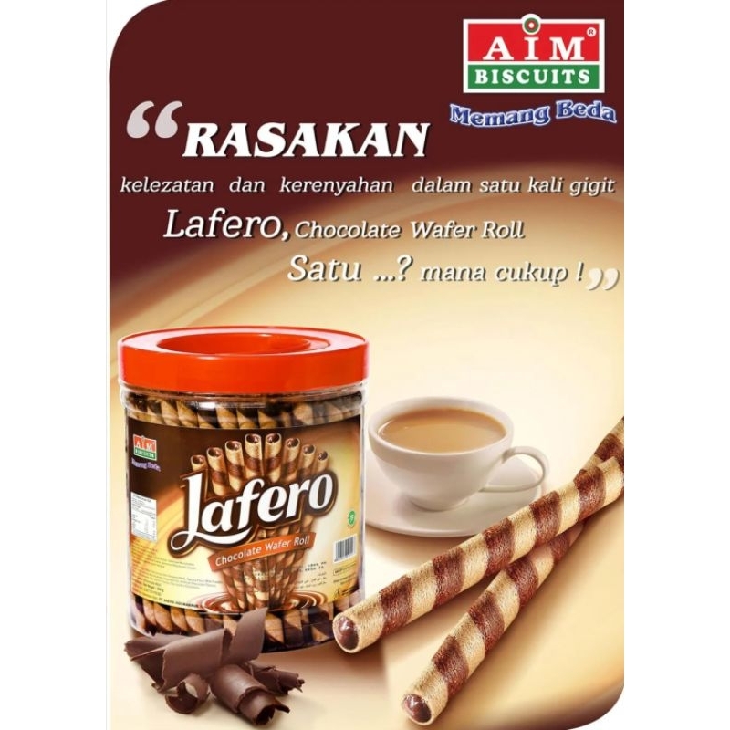 Jual AIM Lafero Chocolate Wafer Roll 600 Gram | Shopee Indonesia