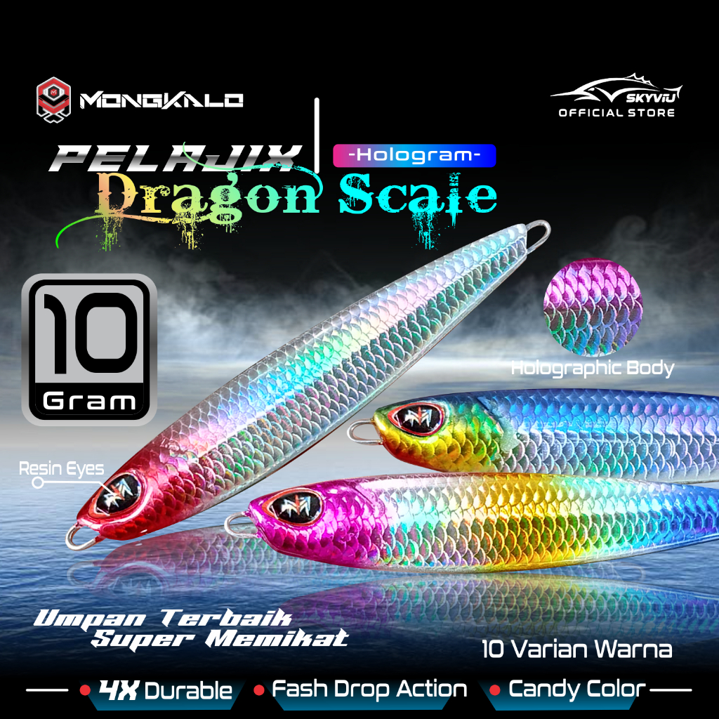 Jual Micro Jig 10 Gram Mongkalo PELAJIX Umpan Casting Ultralight UL Laut Pantai Mikrojig 10g ...