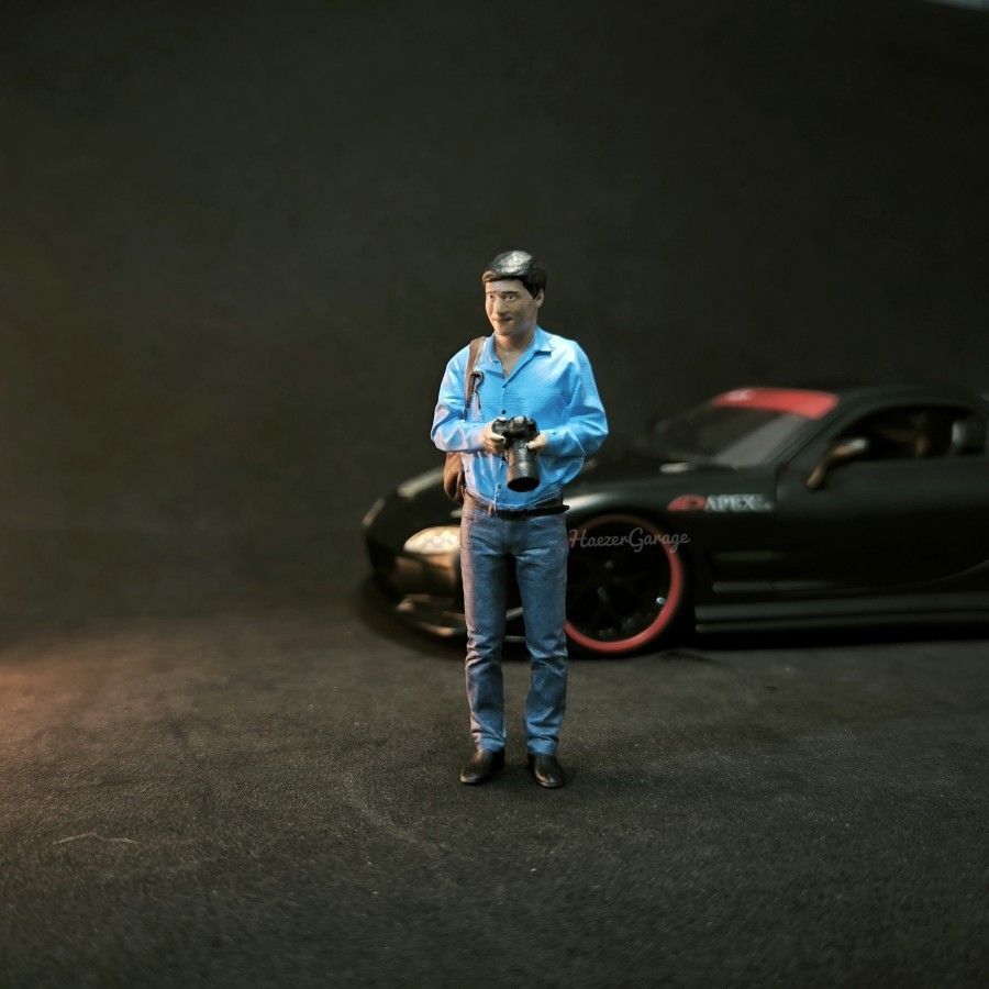 Jual HG Figure Man with Camera 1/24 Miniatur Diorama Maket Mini Figur ...