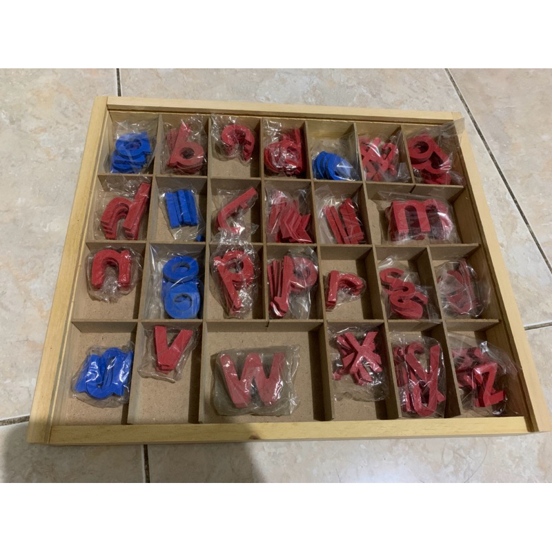 Jual Mainan Edukasi Moveable Alphabet Kotak Huruf | Shopee Indonesia