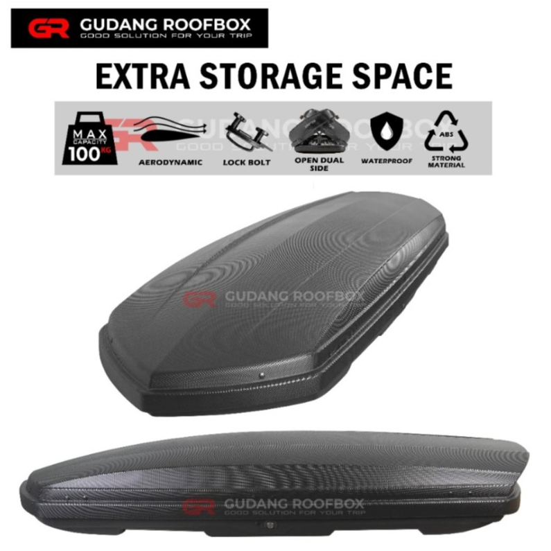 Jual Roof Box Roofbox Bagasi Atas Mobil Motif Aero Skin Material Abs ...