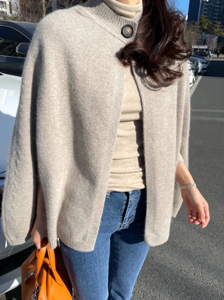 Jual Lumie Outer (Korean Knit Cardigan Cape Outerwear Import) | Shopee Indonesia