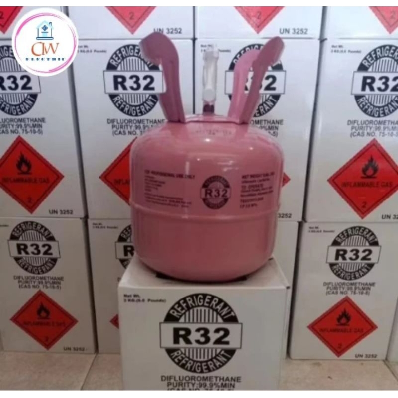 Jual refrigerant R32 / R 32 isi 3 kg tabung mini segel pabrik | Shopee ...