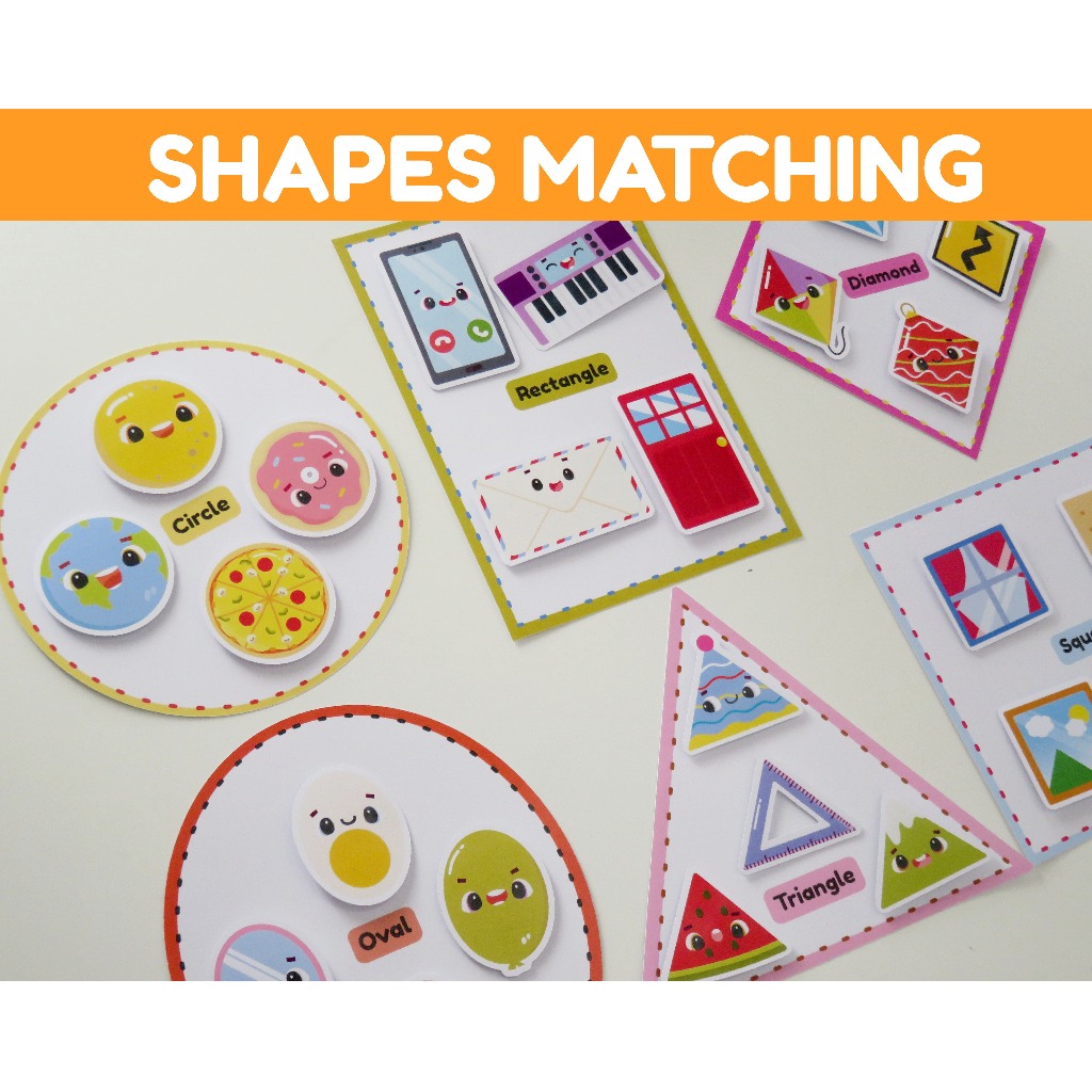 Jual Mainan edukasi belajar bentuk - Shapes Matching | Shopee Indonesia