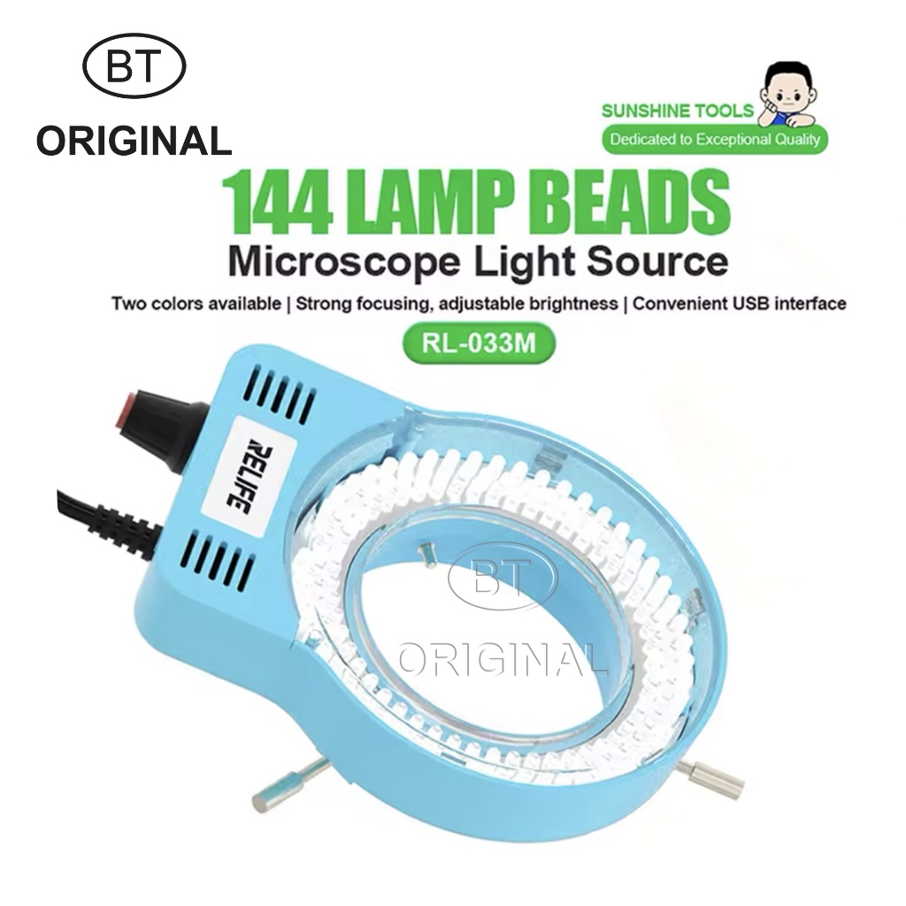 Jual LAMPU MIKROSKOP UNIVERSAL MICROSCOPE LAMP RELIFE RL-033M 144 LED ...