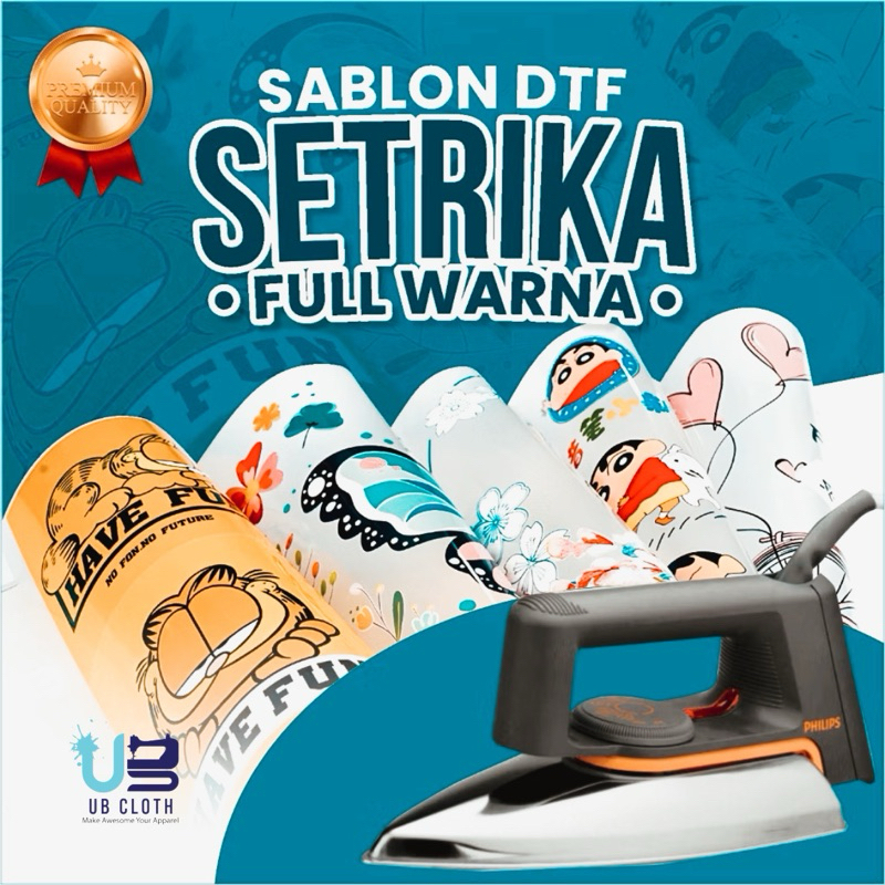 Jual Sablon Setrika DTF Custom Desain Bisa Request Suka-suka Tinggal ...