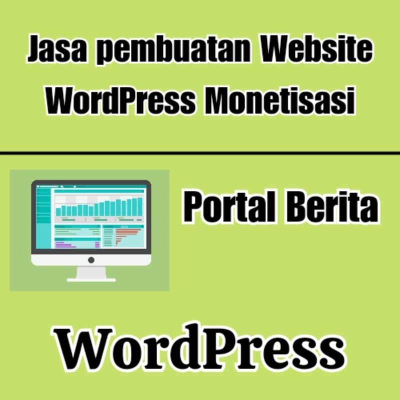 Jual Jasa Pembuatan Website WordPress Portal Berita Monetisasi | Shopee Indonesia