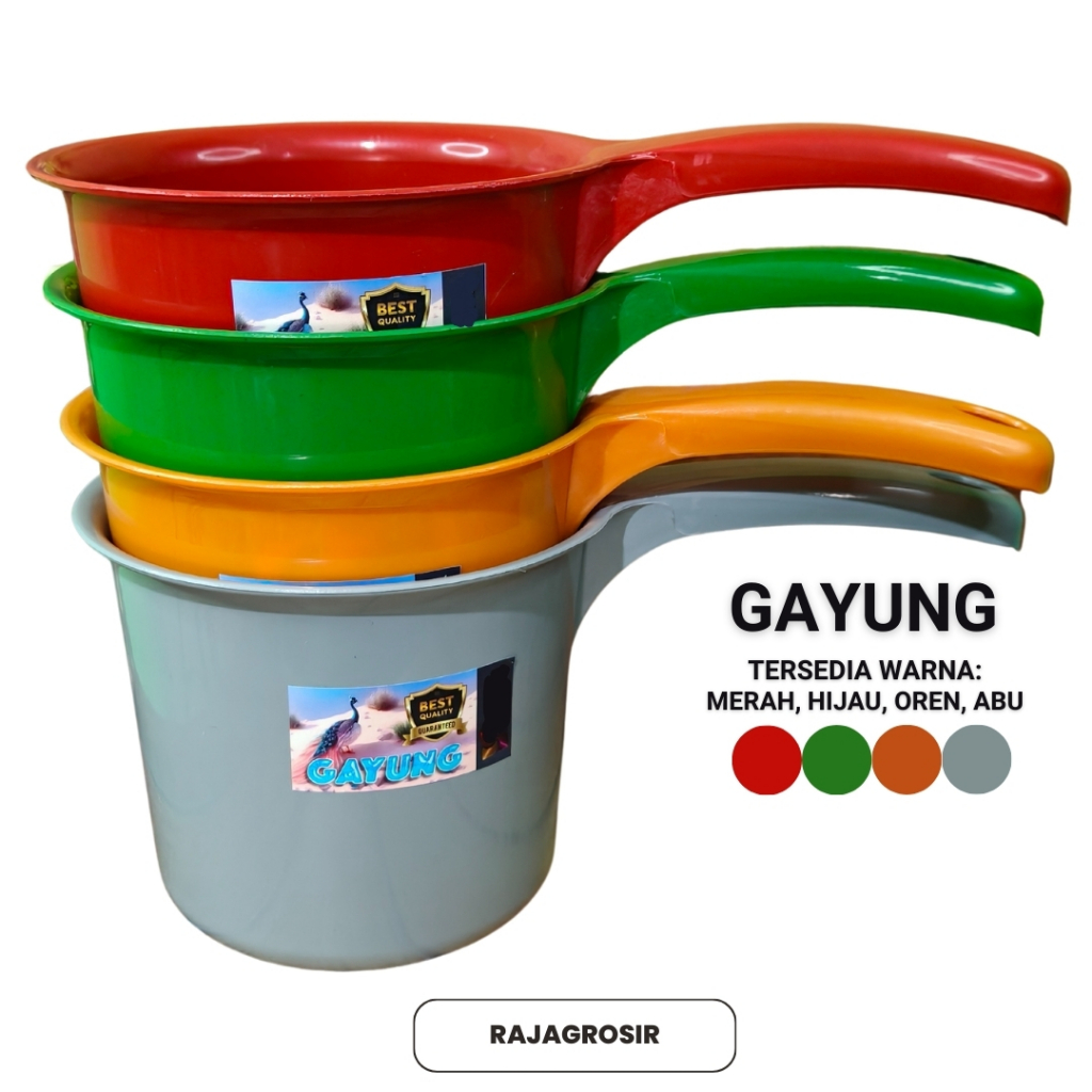 Jual GAYUNG PLASTIK WARNA 12 PCS (1 LUSIN) BPA FREE | Shopee Indonesia