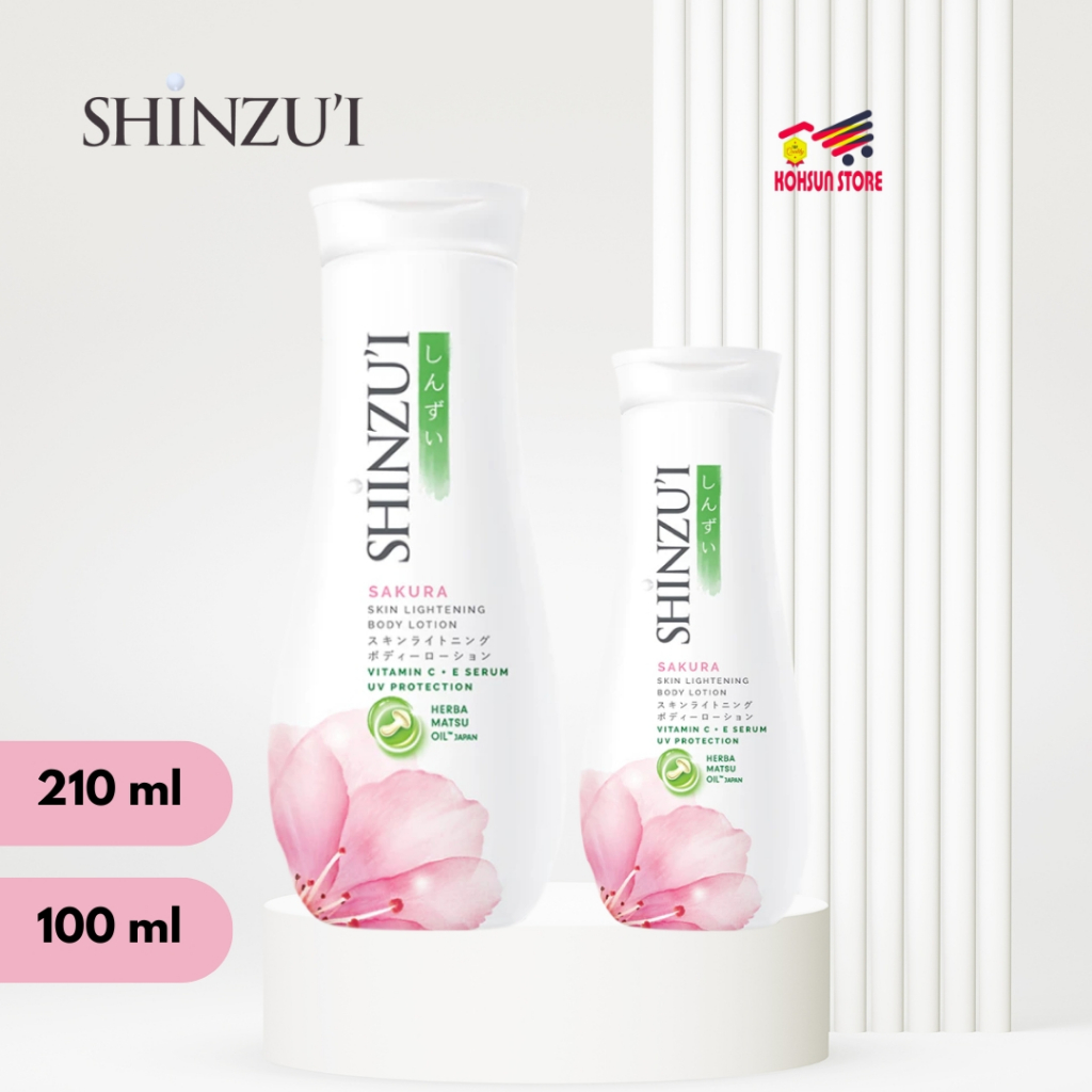Jual Shinzui Skin Lightening Body Lotion Sakura 210ml | 100ml | Shopee ...