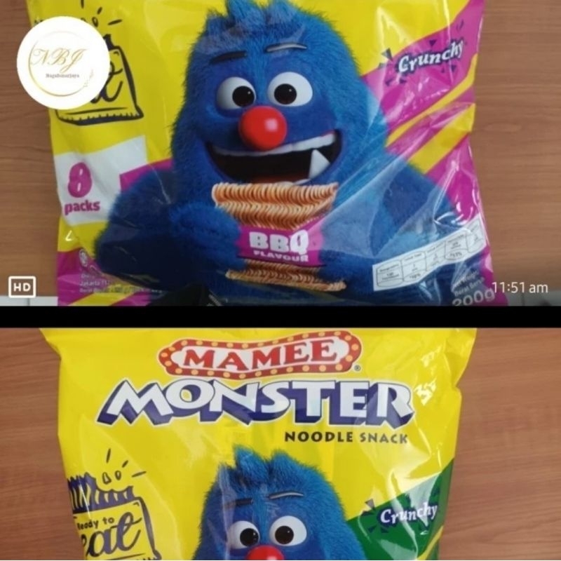Jual mamee monster noodle snack jajanan jadul rasa Ayam Bbq | Shopee ...