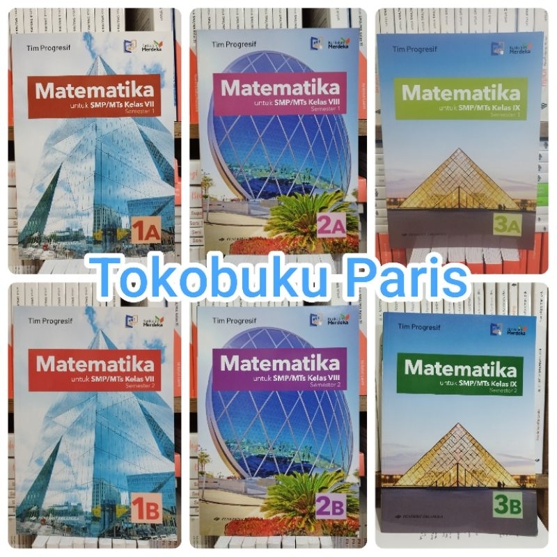 Jual ORI Buku siswa Matematika smp mts kelas 1A 1B 2A 2B 3A 3B ...