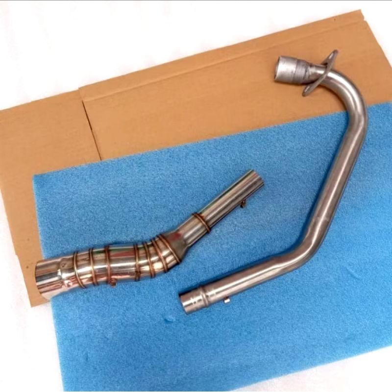 Jual Stainless pipe 51mm for Tmx 125/155 Tmx 150 supremo Rusi tc 125/ ...