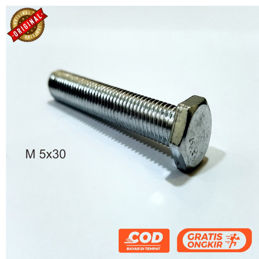 Jual Baut dan Mur M 5 x 30 M | Shopee Indonesia