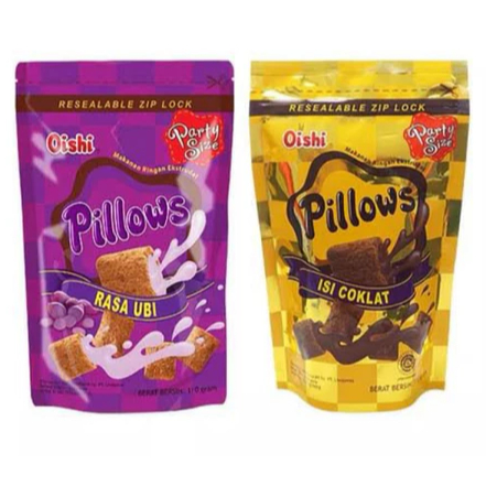 Jual OISHI PILLOWS COKLAT / UBI 100gr | Shopee Indonesia