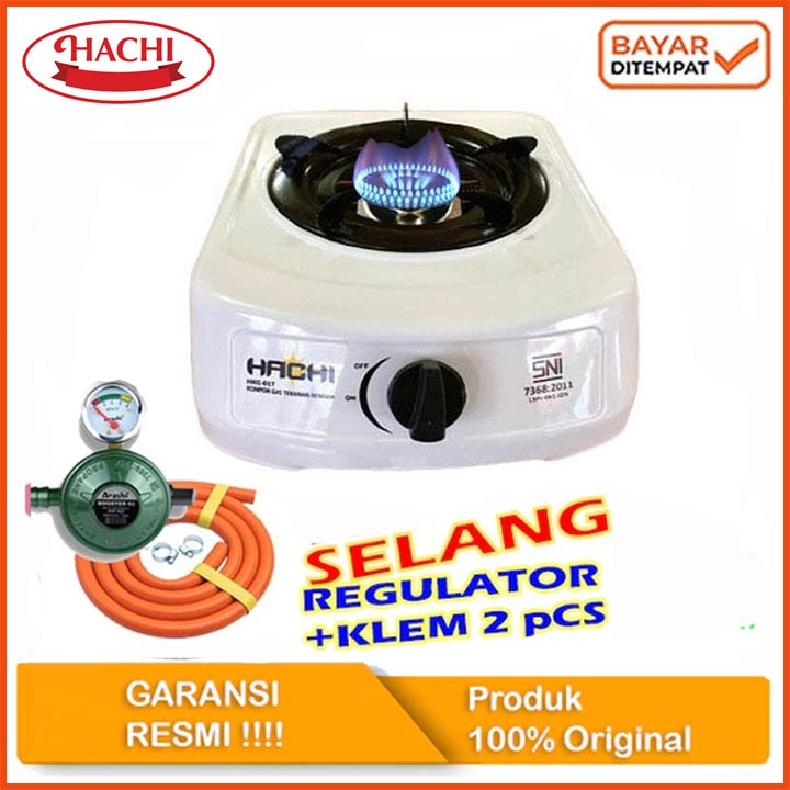 Jual Kompor Gas SNI 1 Tungku Merk Hachi Berkualitas hachi selang ...