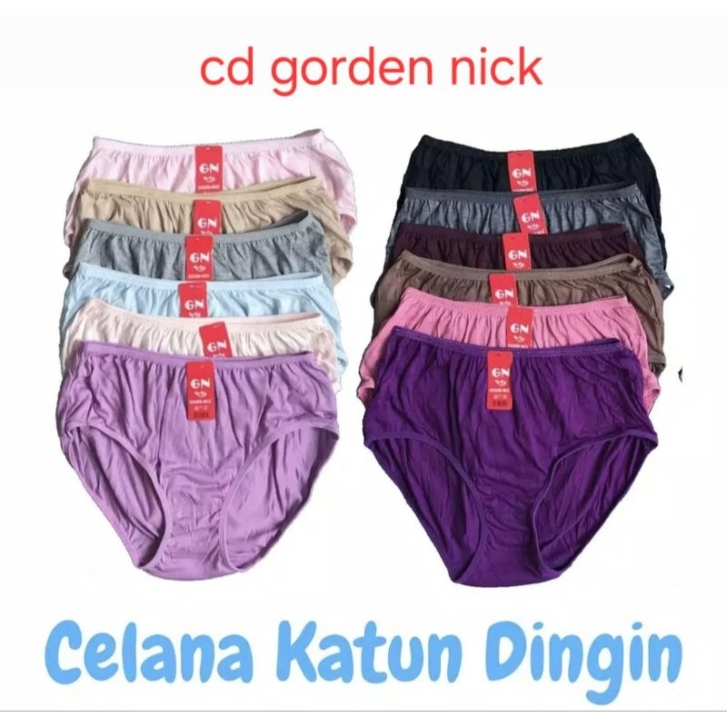 Jual Paket isi 6/12 Pcs CELANA DALAM WANITA GOLDEN NICK 937/939. UK M-L ...