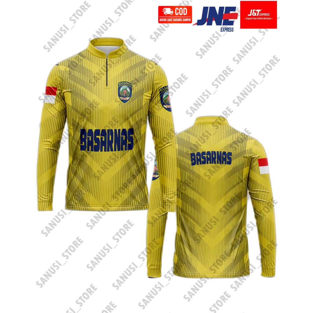 Jual Jersey BASARNAS TIM SAR Full Printing Berbagai Varian Kerah ART 1 ...