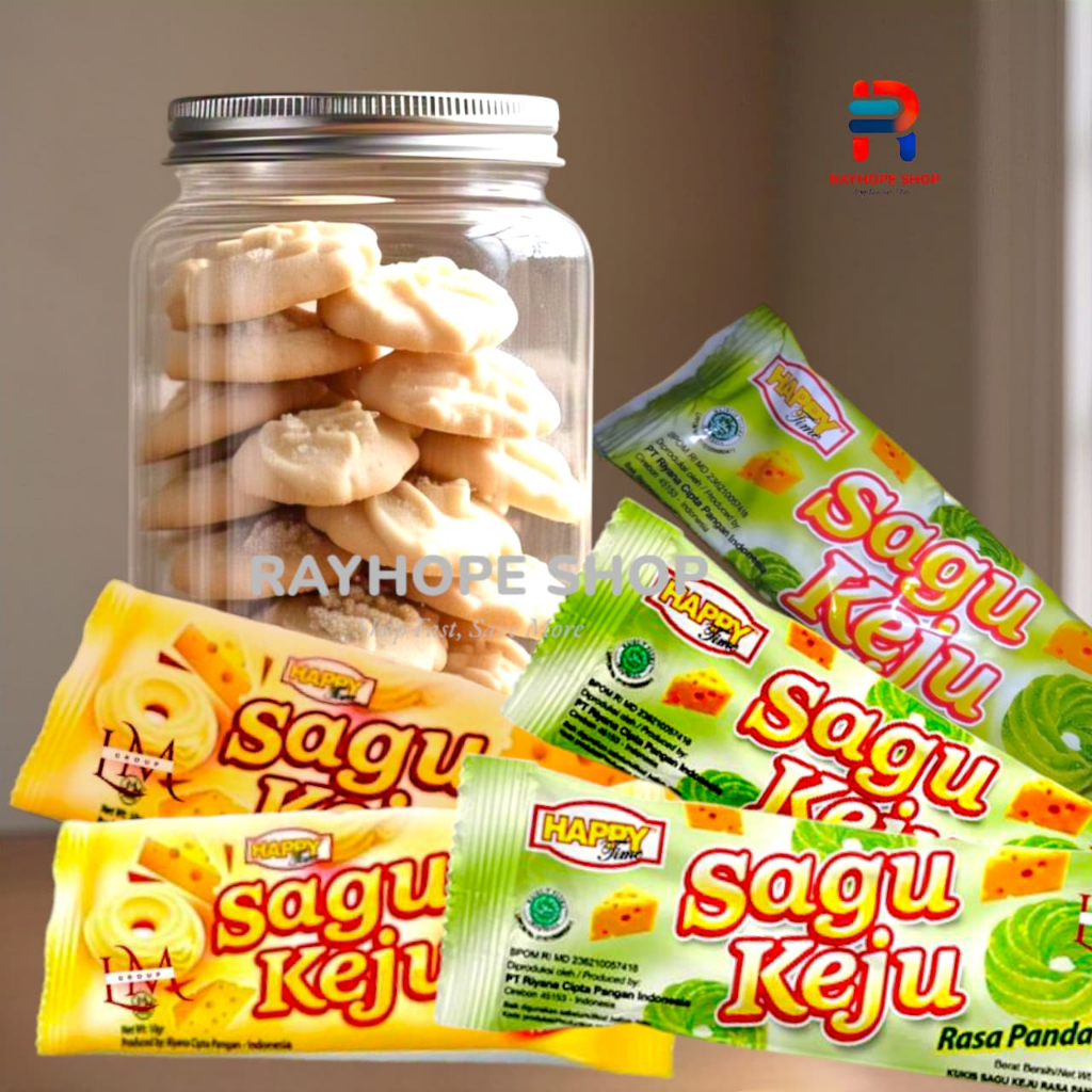 Jual PROMO Happy Time Sagu Keju Cheese Sagoo Renceng isi 20 Pcs 6 gram ...