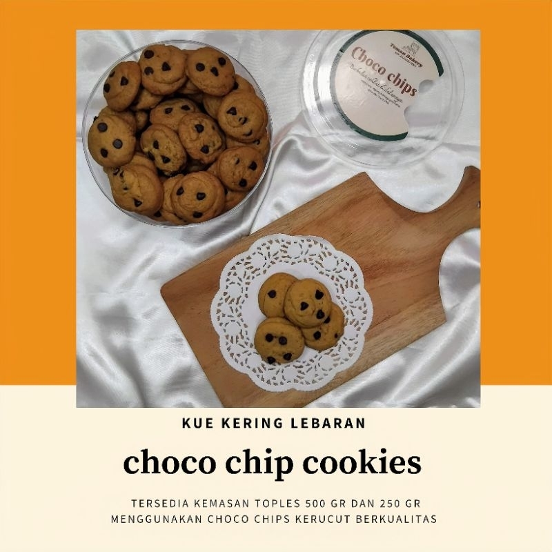 Jual choco chips cookies (kue kering coklat chips) | Shopee Indonesia