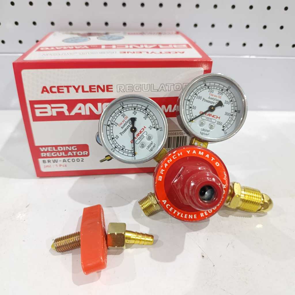Jual Branch Yamato Regulator Acetylene Acetyline Tabung Las Asetilin ...