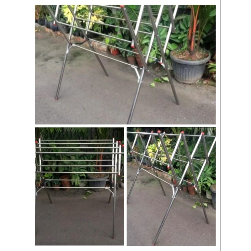 Jual jemuran full stainless Cleo ukuran 120 /jemuran baju /jemuran ...