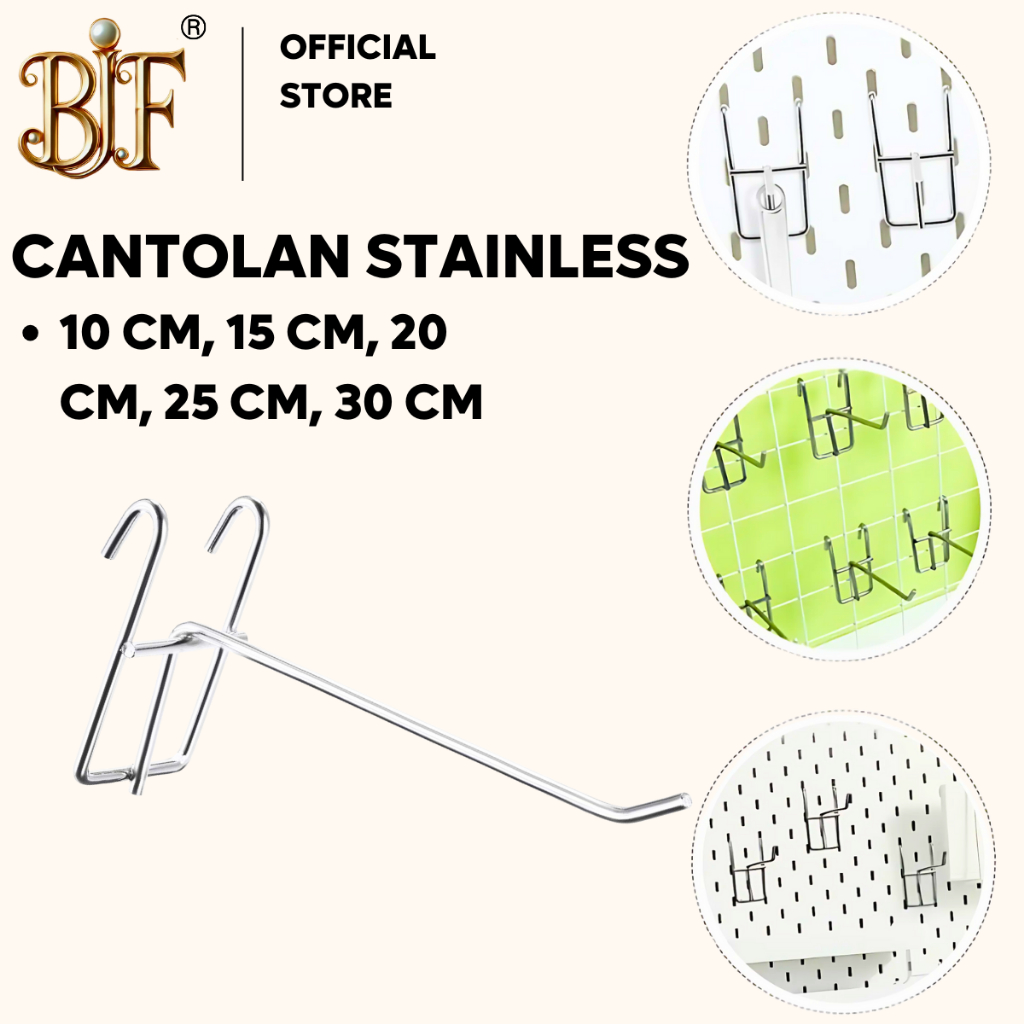Jual Cantolan Hook Ram Stainless Display Gantung | Shopee Indonesia