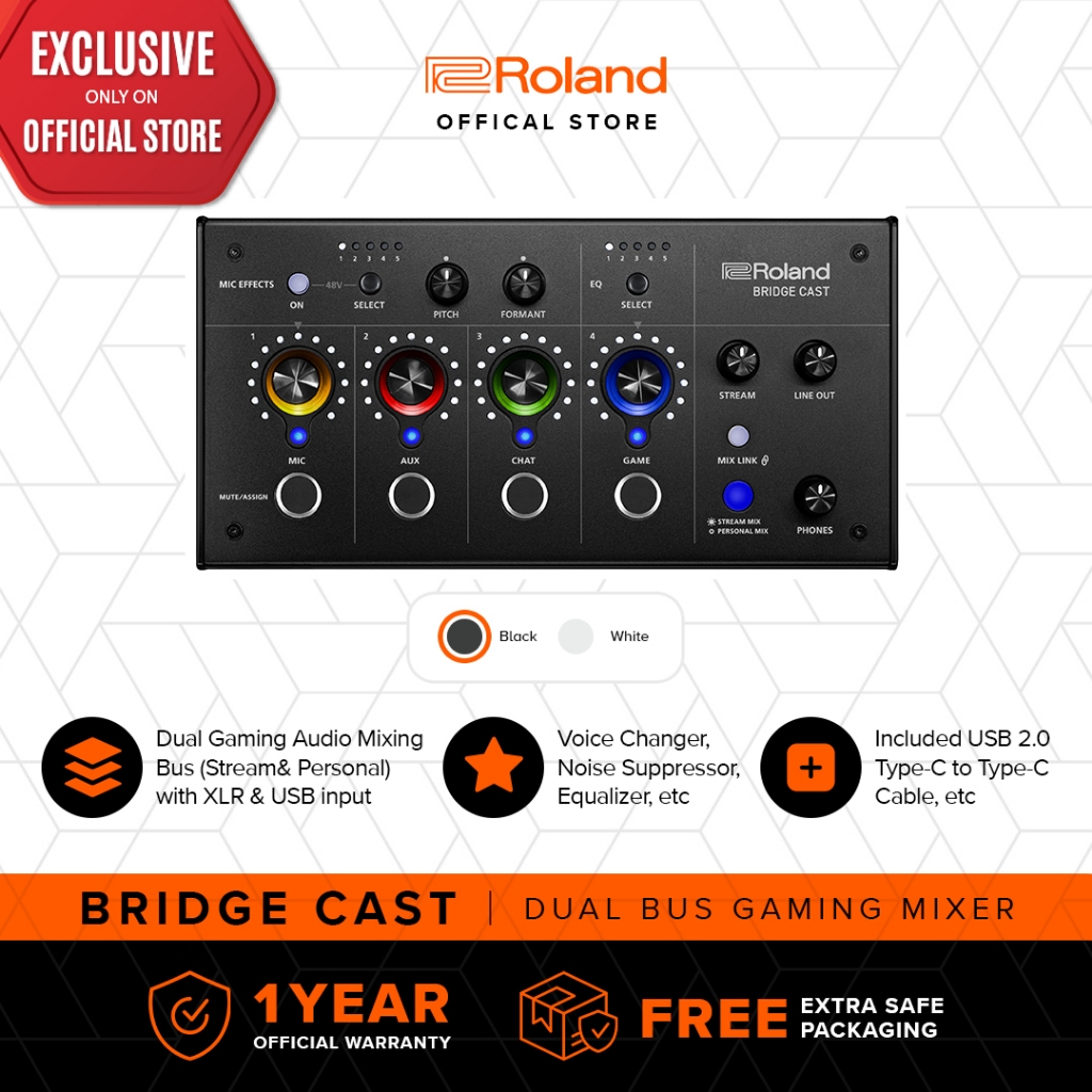 Jual Roland BRIDGE CAST Dual Bus Gaming Mixer | Shopee Indonesia