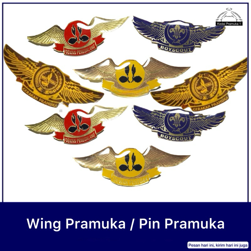 Jual Pin Wing Dewan Penggalang & Penegak Logam Fiber Pramuka Bros Dewan ...