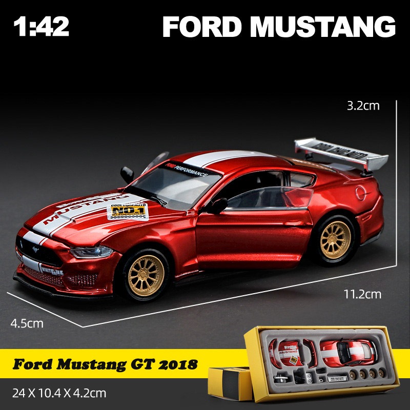 Jual 1:42 2018 Mustang GT Muscle Sports Toy Diecast Mobil Logam Tuning ...
